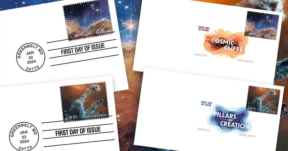 US Priority Mail stamps now feature Webb Space Telescope images | collectSPACE