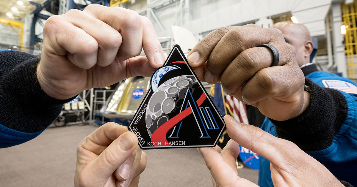 NASA's Artemis II astronauts reveal moon mission patch to honor 'AII ...