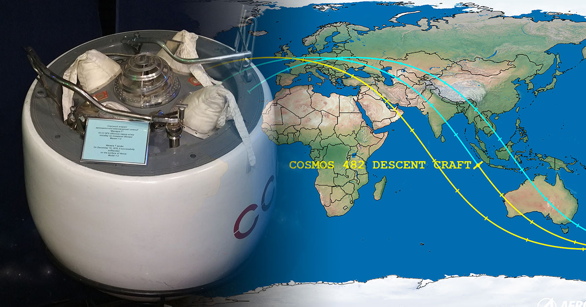 Soviet Venus probe Kosmos 482 plunges back to Earth 53 years after failed launch | collectSPACE
