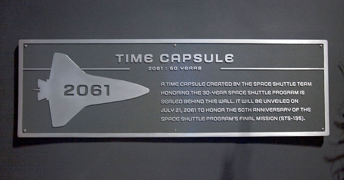 Time capsule sealed in space shuttle exhibit | collectSPACE