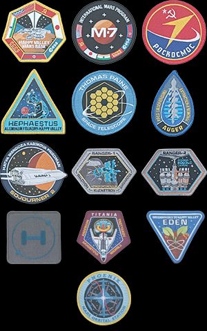 New For All Mankind Patches Feature 4th Season Mars Base And Asteroid New For All Mankind Patches Feature 4th Season Mars Base And Asteroid