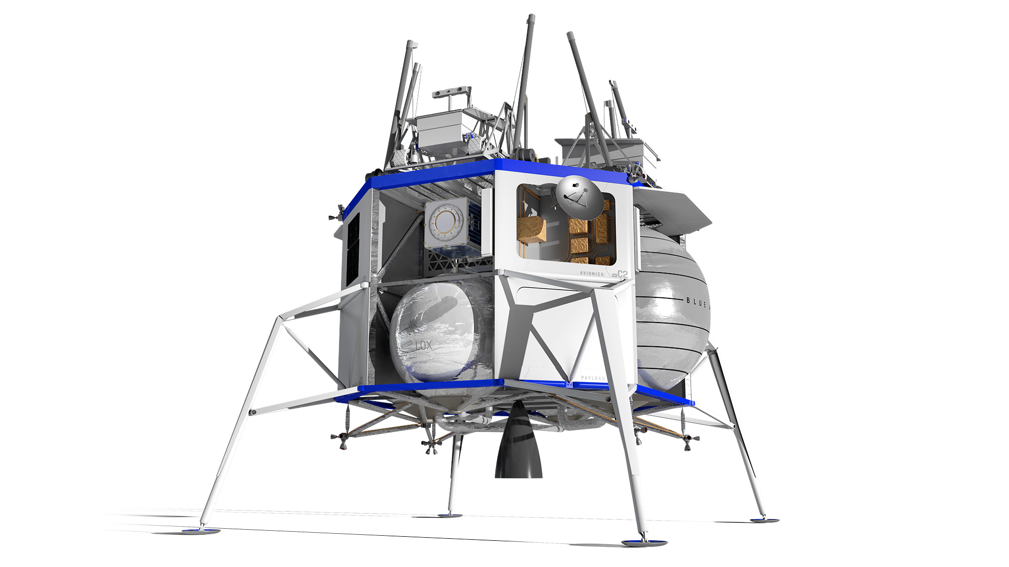 Blue Origin s Blue Moon Lunar Lander CollectSPACE Messages Blue Origin s Blue Moon Lunar Lander CollectSPACE Messages