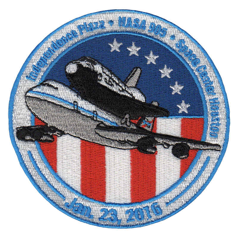 Space Center Houston Independence Plaza patch - collectSPACE: Messages