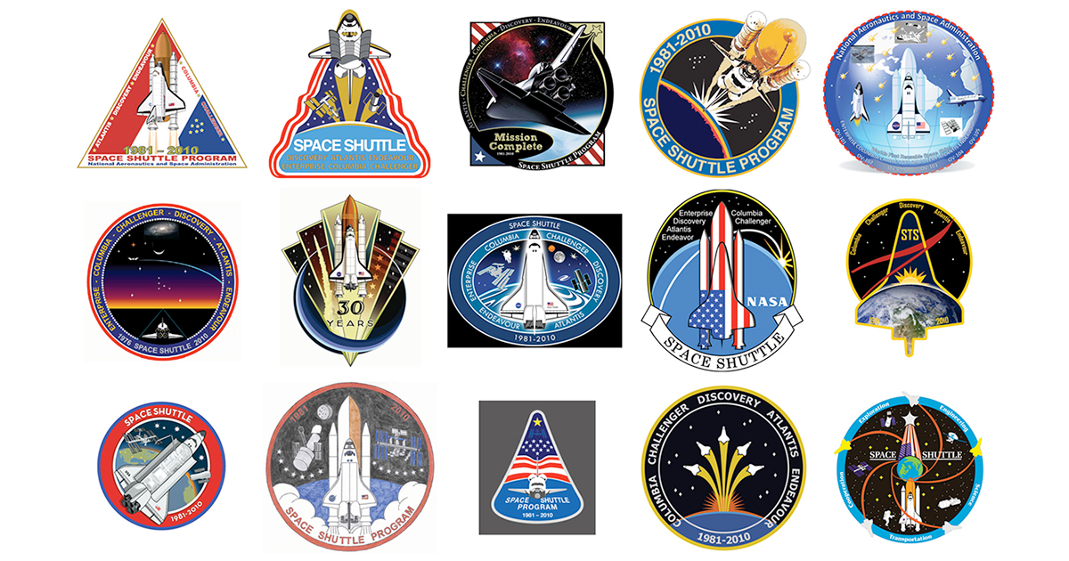 Final Space Shuttle Patches