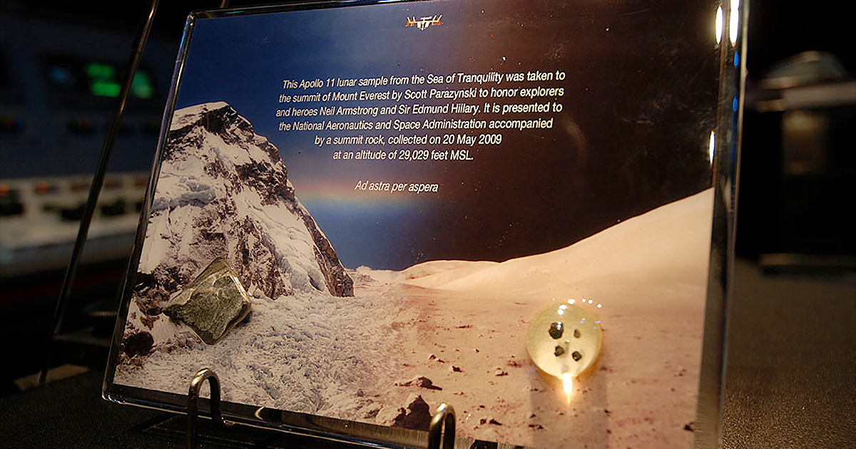 Rocks from the Moon, Everest destined for space station | collectSPACE