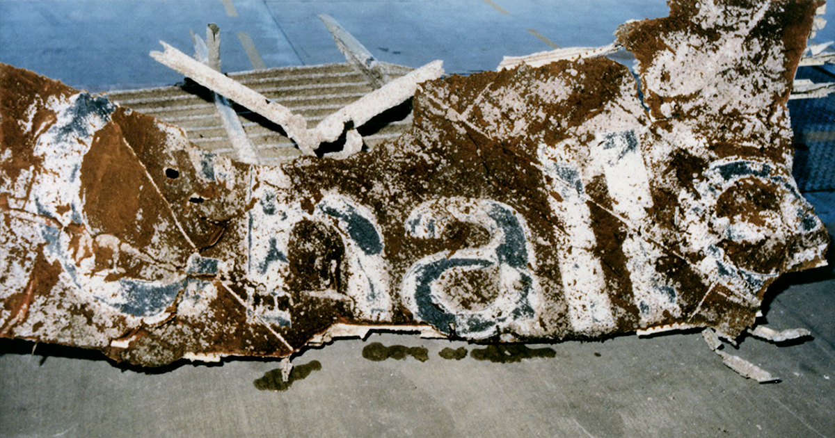 Challenger Crew Cabin Falling