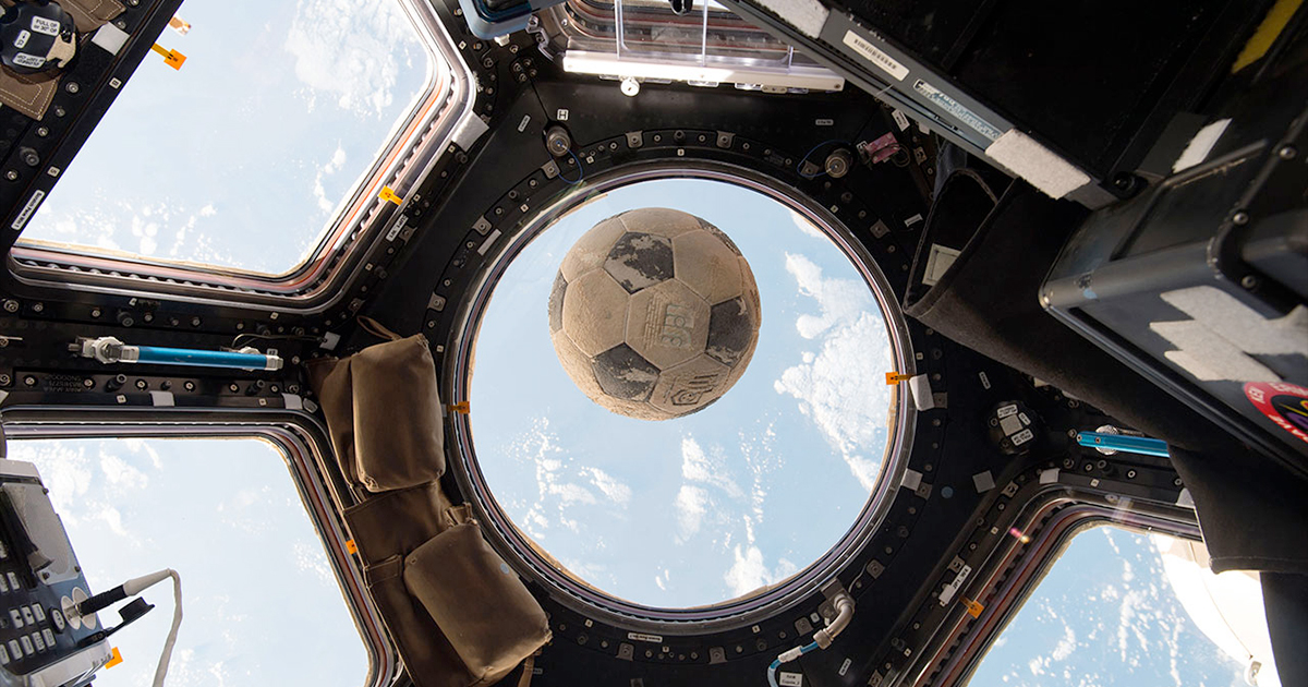 Soccer ball recovered from ill-fated shuttle Challenger flown to space ...