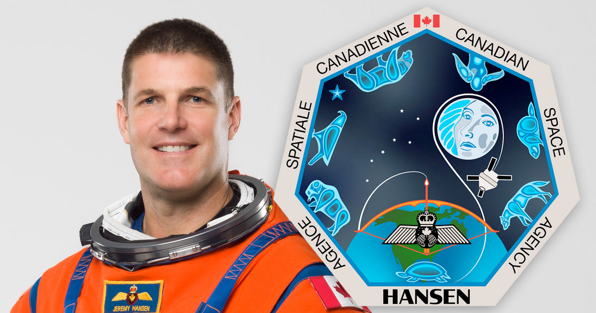 Canadian astronaut reveals Indigenous art patch for Artemis II moon ...
