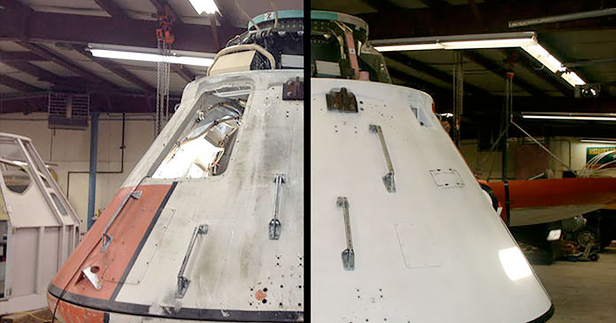 Restored Apollo drop-test capsule to land at learning center | collectSPACE