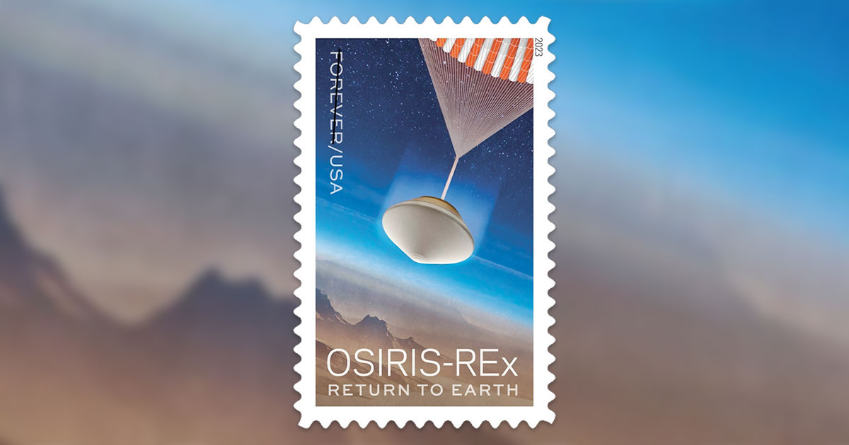 NASA asteroid sample return mission to land on U.S. postage stamp ...