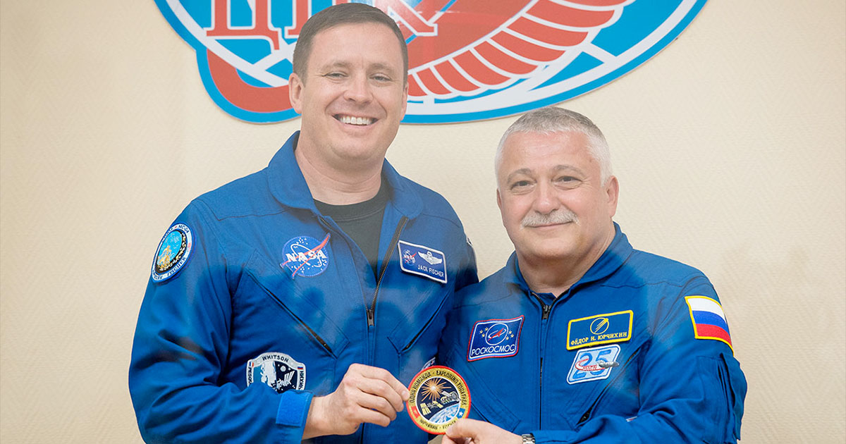 Soyuz crew's official and unofficial mission patches draw from space ...