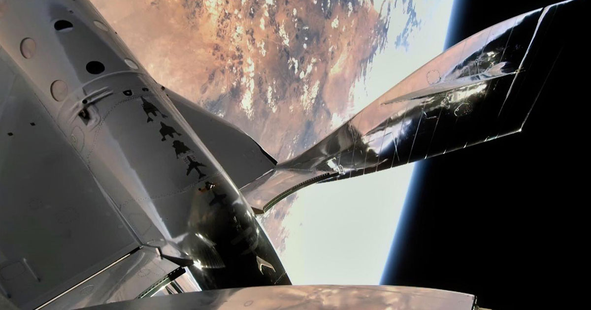Virgin Galactic pilots fly first-ever crewed spaceflight from New ...