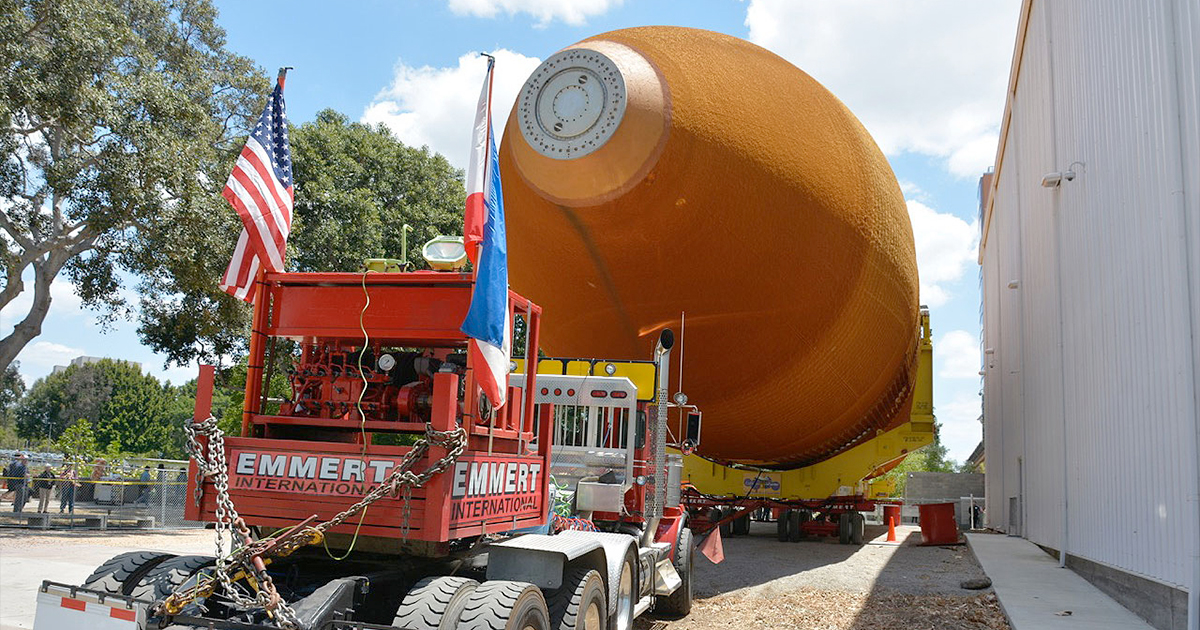 The external tank has arrived! What's next for L.A. space shuttle ...
