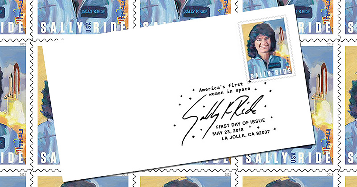 Sally Ride stamp launches for sale, USPS offers first-day-of-issue ...