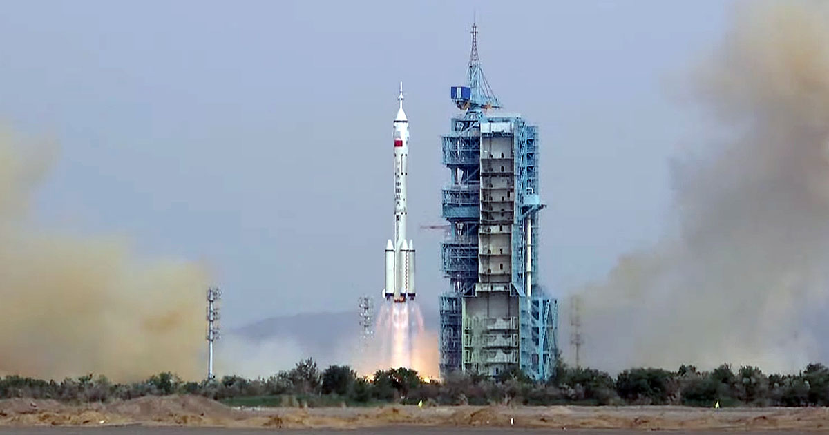 China launches Shenzhou 16 crew on first post-assembly space station ...