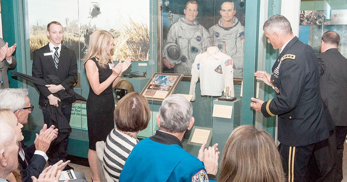 NASA honors America's first spacewalker with moon rock award | collectSPACE