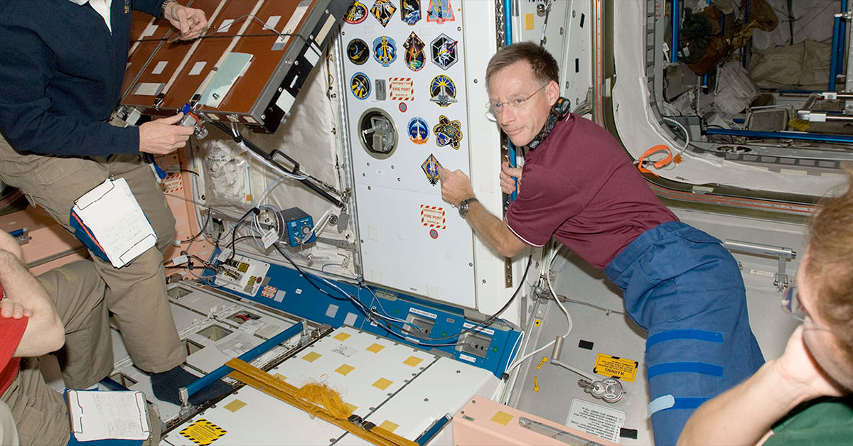 Omega on Alpha: Final shuttle crew leaves their mark on space station ...