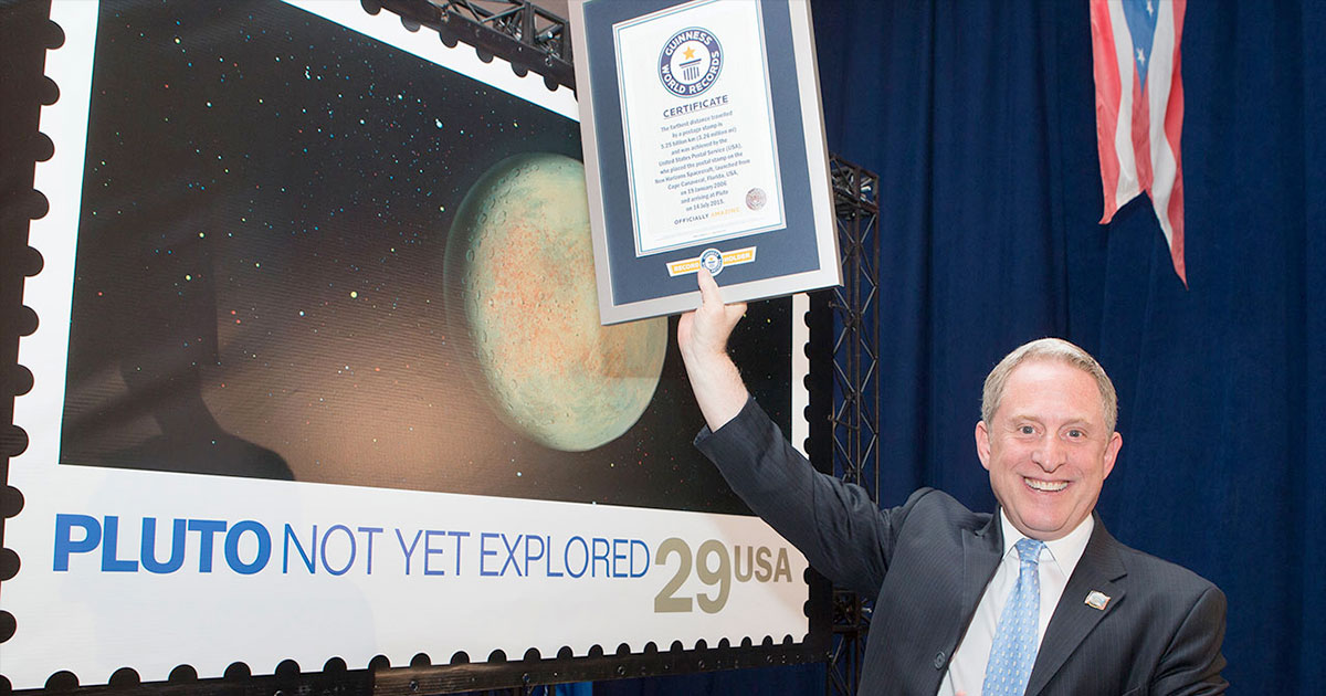 Pluto stamp aboard NASA's New Horizons probe sets Guinness World Record ...