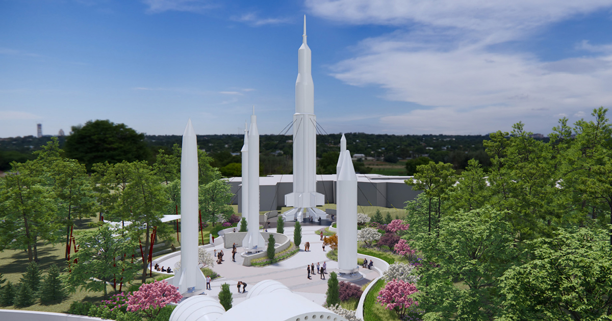 Rocket Park renewal: NASA SLS mockup to stand alongside restored ...