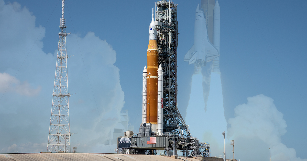 Vertical Space Shuttle