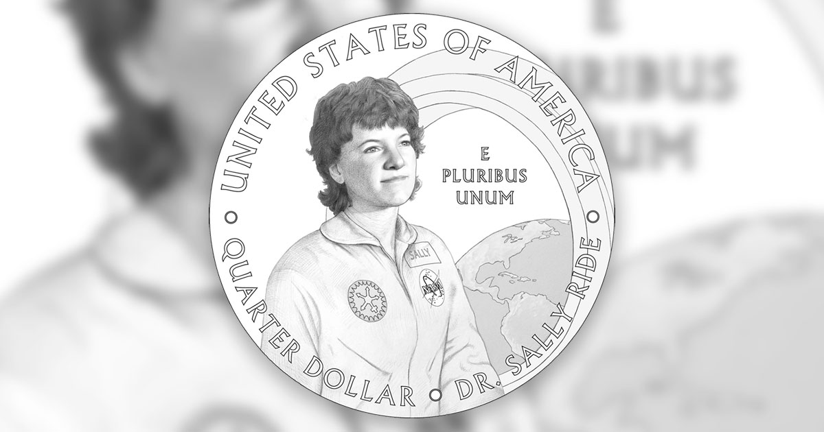US Mint reveals final design for astronaut Sally Ride 2022 quarter ...