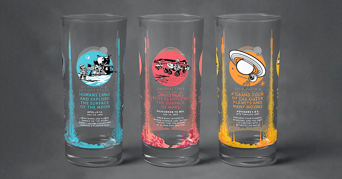 Drinkware with a twist of space history: New 'Milestones in Space ...