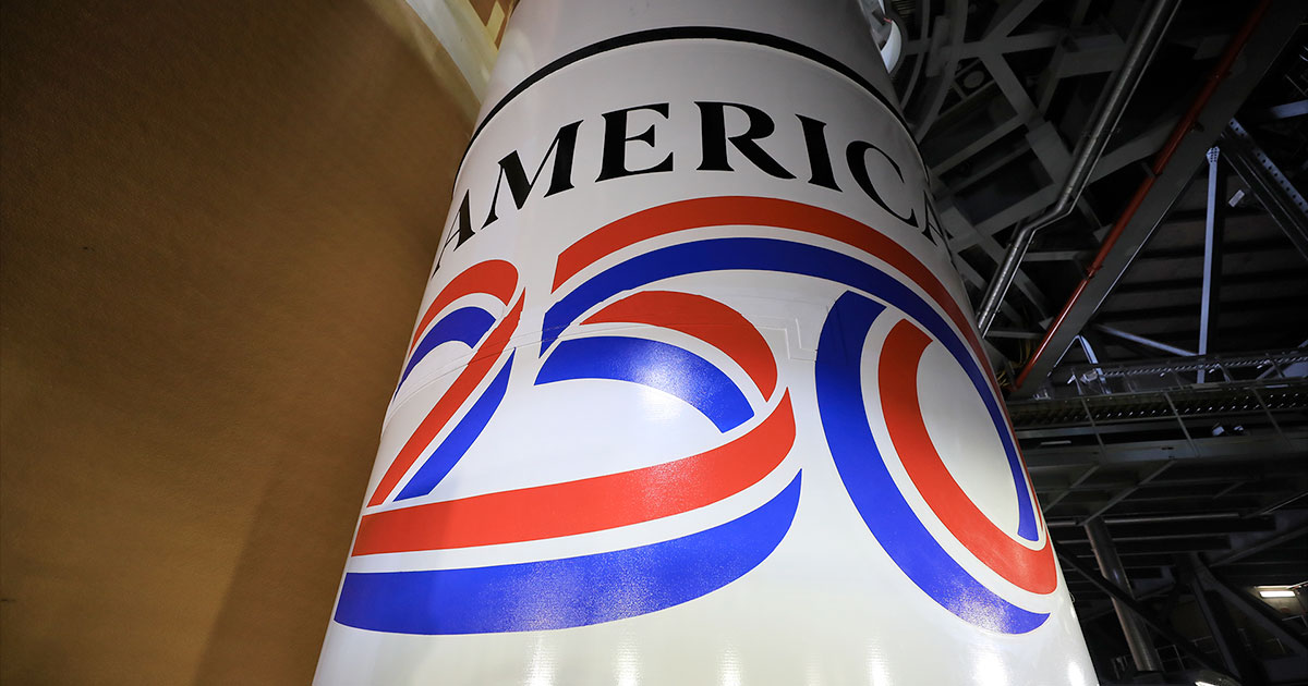 NASA reveals 'America 250' logo on rocket launching astronauts to the ...