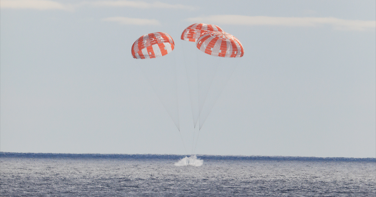 NASA's Artemis I Orion capsule splashes down after 25-day moon mission ...