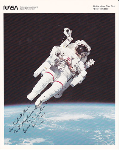 Bruce McCandless signed litho: authentic? - collectSPACE: Messages