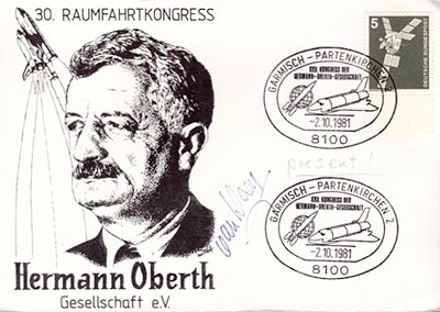 Signature ID on Hermann Oberth cover - collectSPACE: Messages