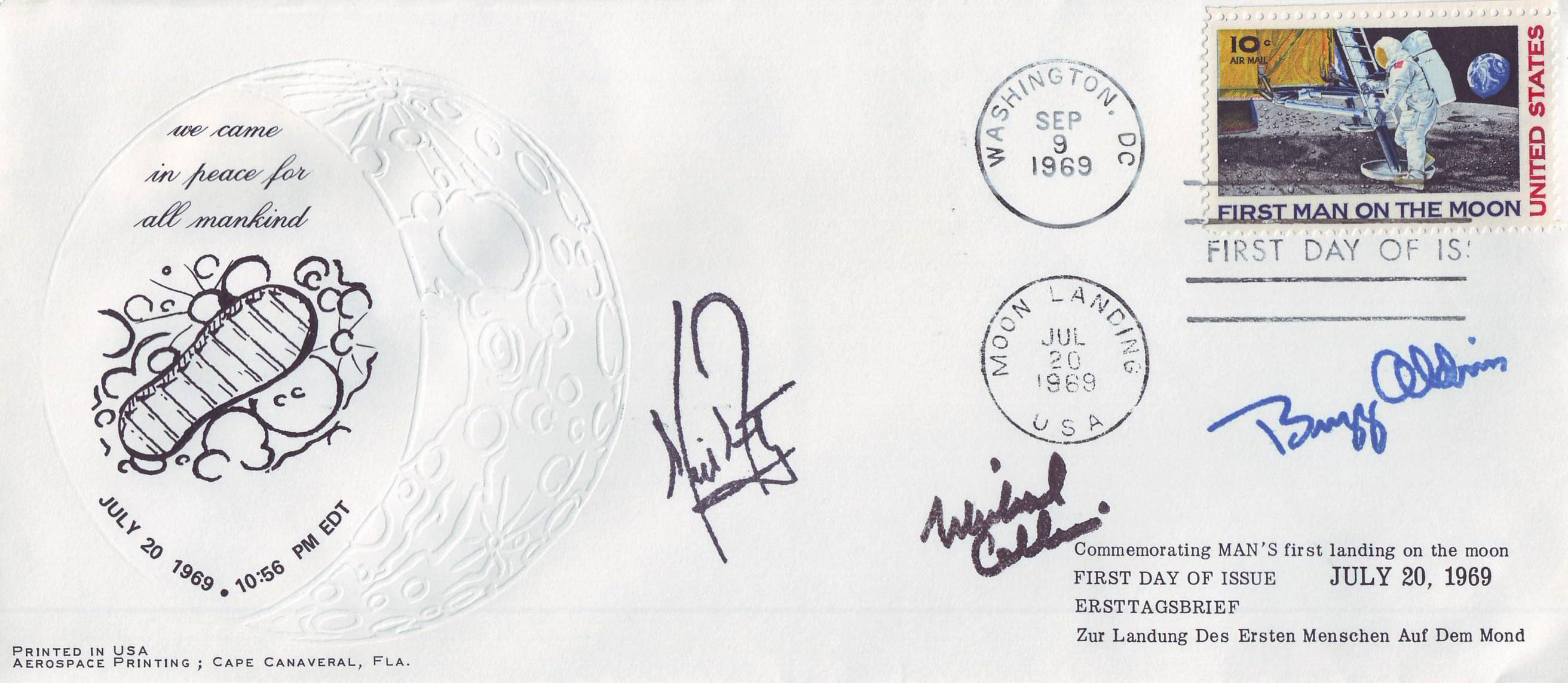 Apollo 11 crew signed cover - thoughts? - collectSPACE: Messages