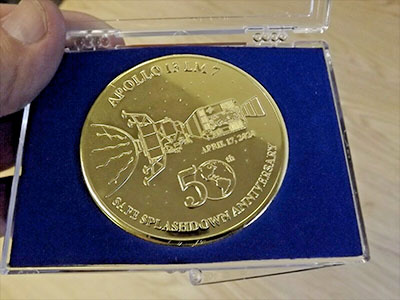 Grumman Apollo 13 50th anniversary medal - collectSPACE: Messages