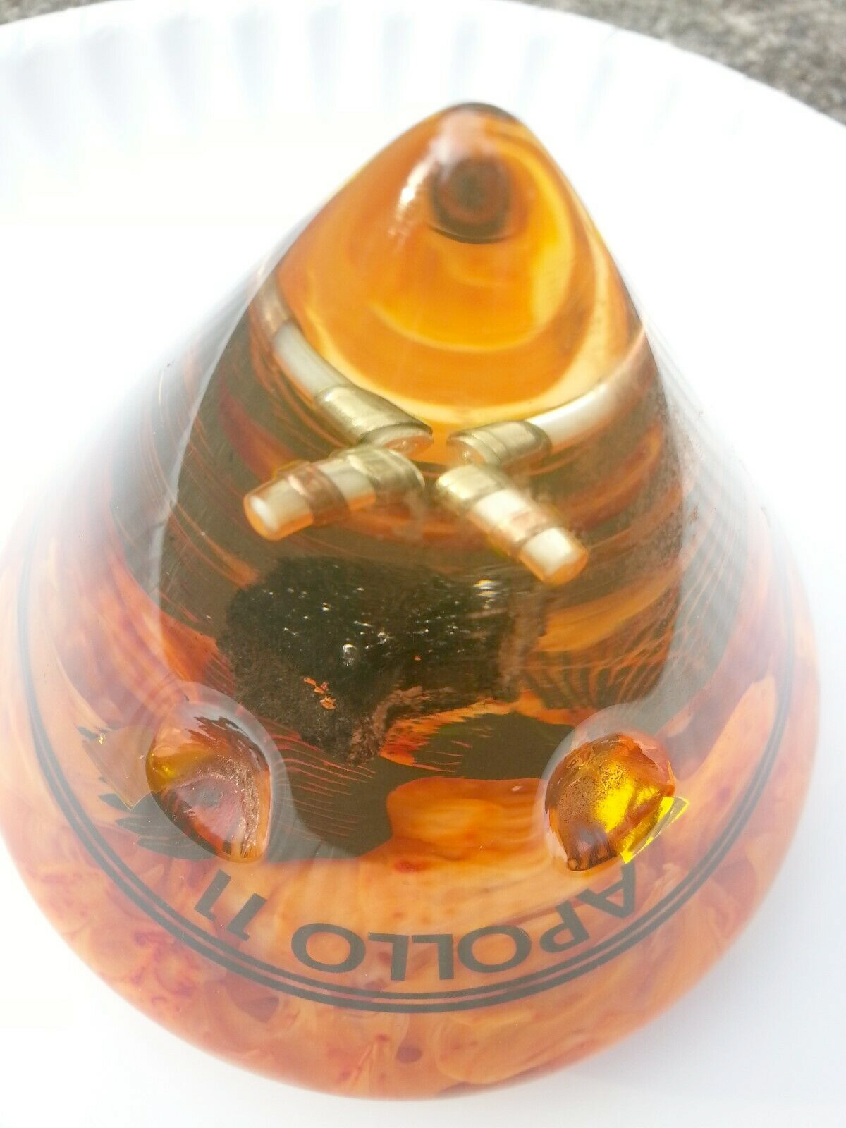 312629846963: Apollo 11 artifact lucite - collectSPACE: Messages