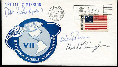 Apollo 7 cover: NASA cachet and Kellogg's - collectSPACE: Messages