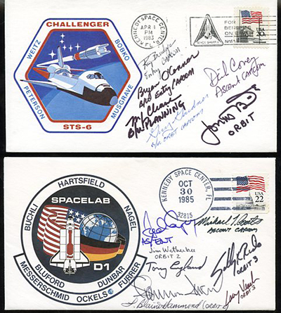 Astronaut capcoms (Autographs of the Past) - collectSPACE: Messages