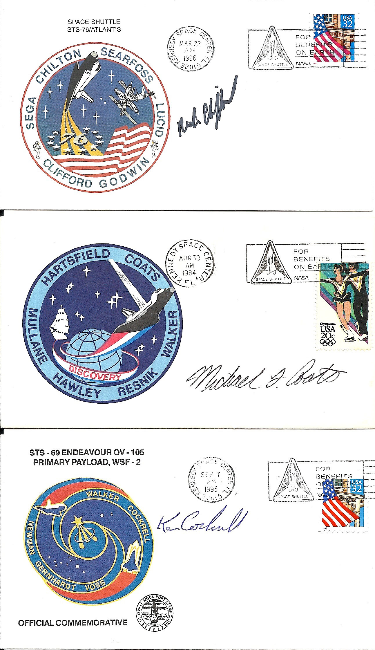 FS: Shuttle astronaut signed covers - collectSPACE: Messages