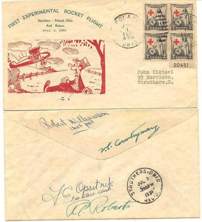 07/01/1931 Struthers, Ohio rocket flight - collectSPACE: Messages