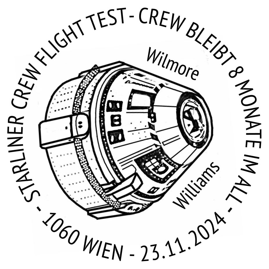 Starliner Crew Flight Test stamps, postmarks - collectSPACE: Messages