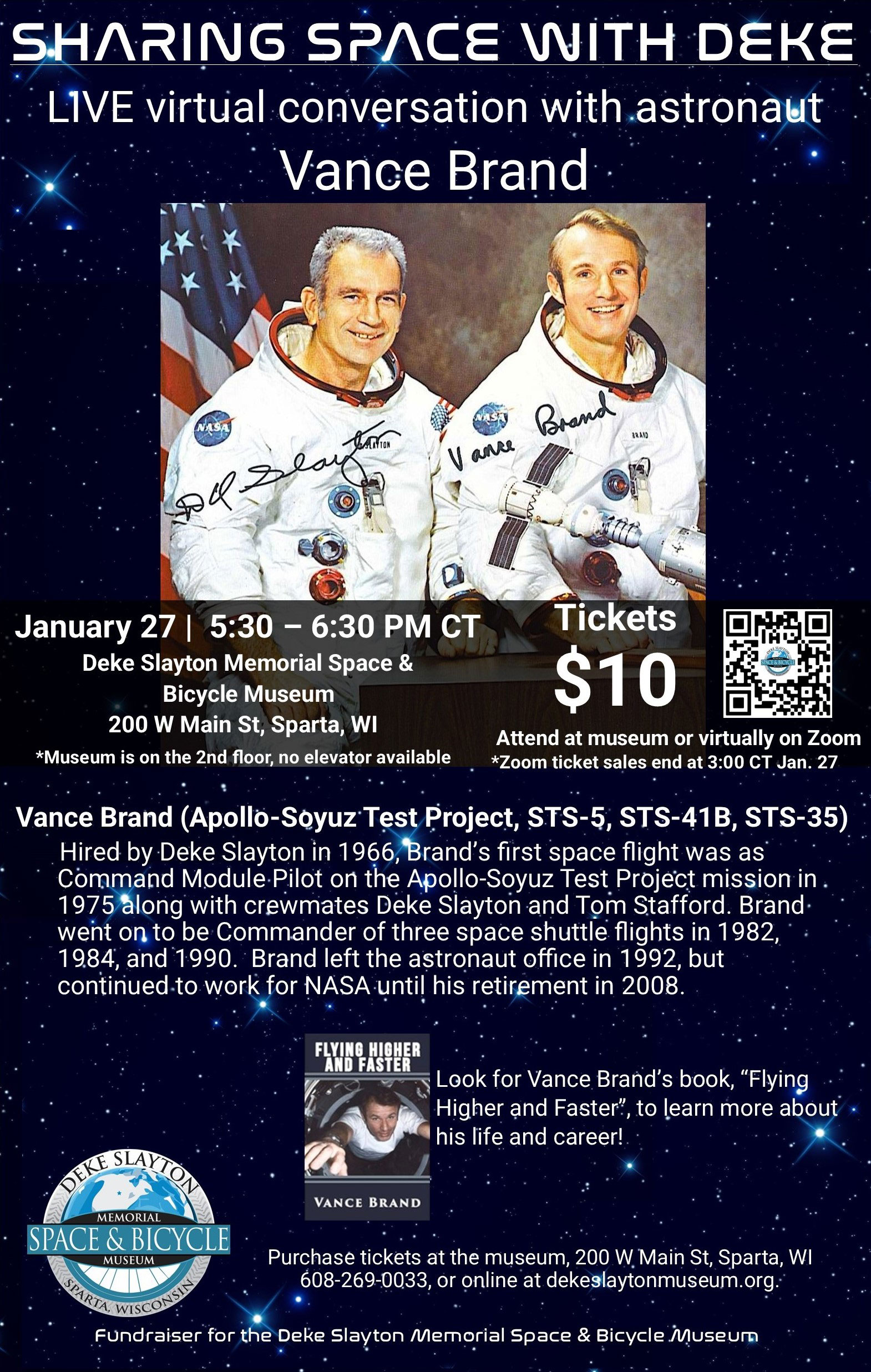 1/27: Vance Brand talk about Deke Slayton - collectSPACE: Messages
