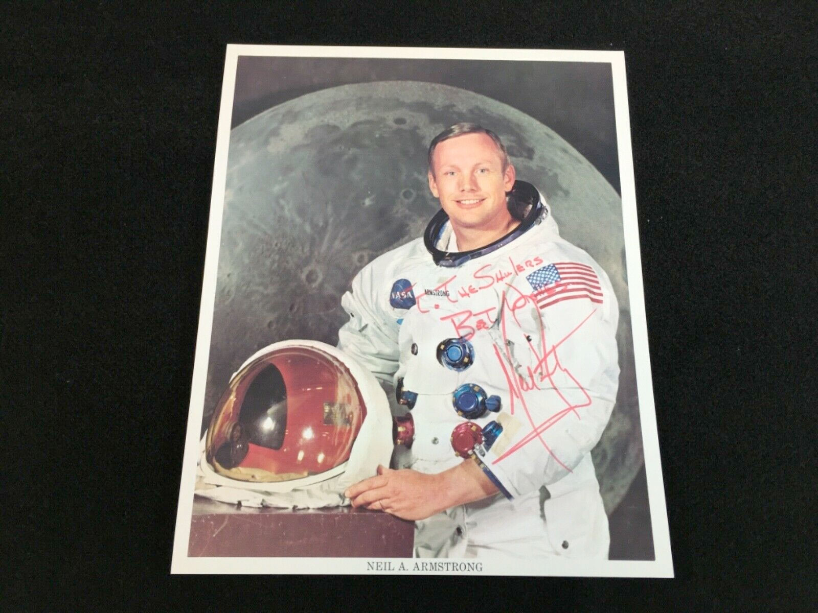 113856131517: Armstrong signed litho - collectSPACE: Messages