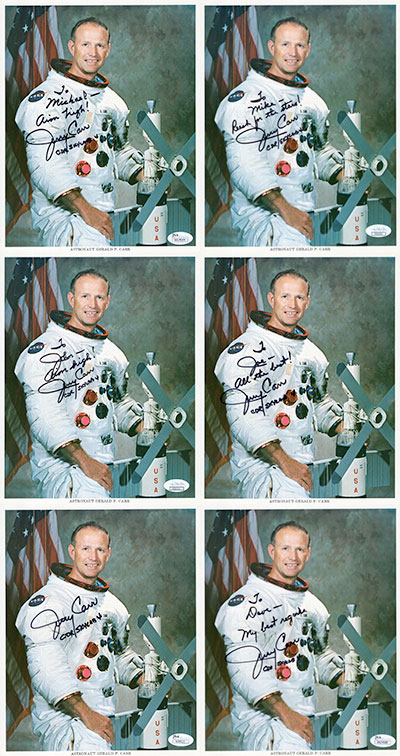 233694339324: Jerry Carr signed photos - collectSPACE: Messages