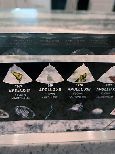 FS Apollo 7 to ASTP flown artifacts acrylic - collectSPACE: Messages