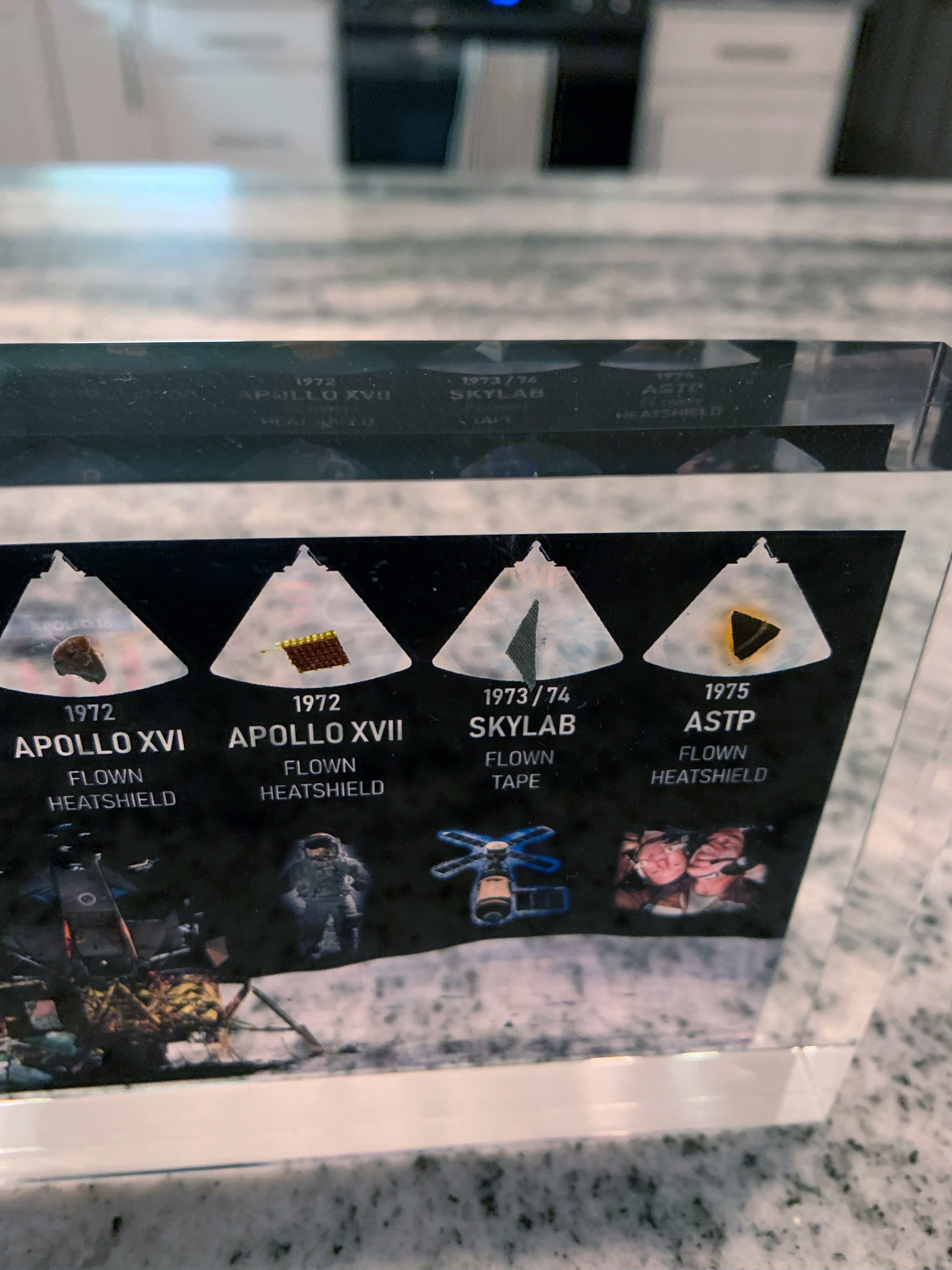 FS Apollo 7 to ASTP flown artifacts acrylic - collectSPACE: Messages