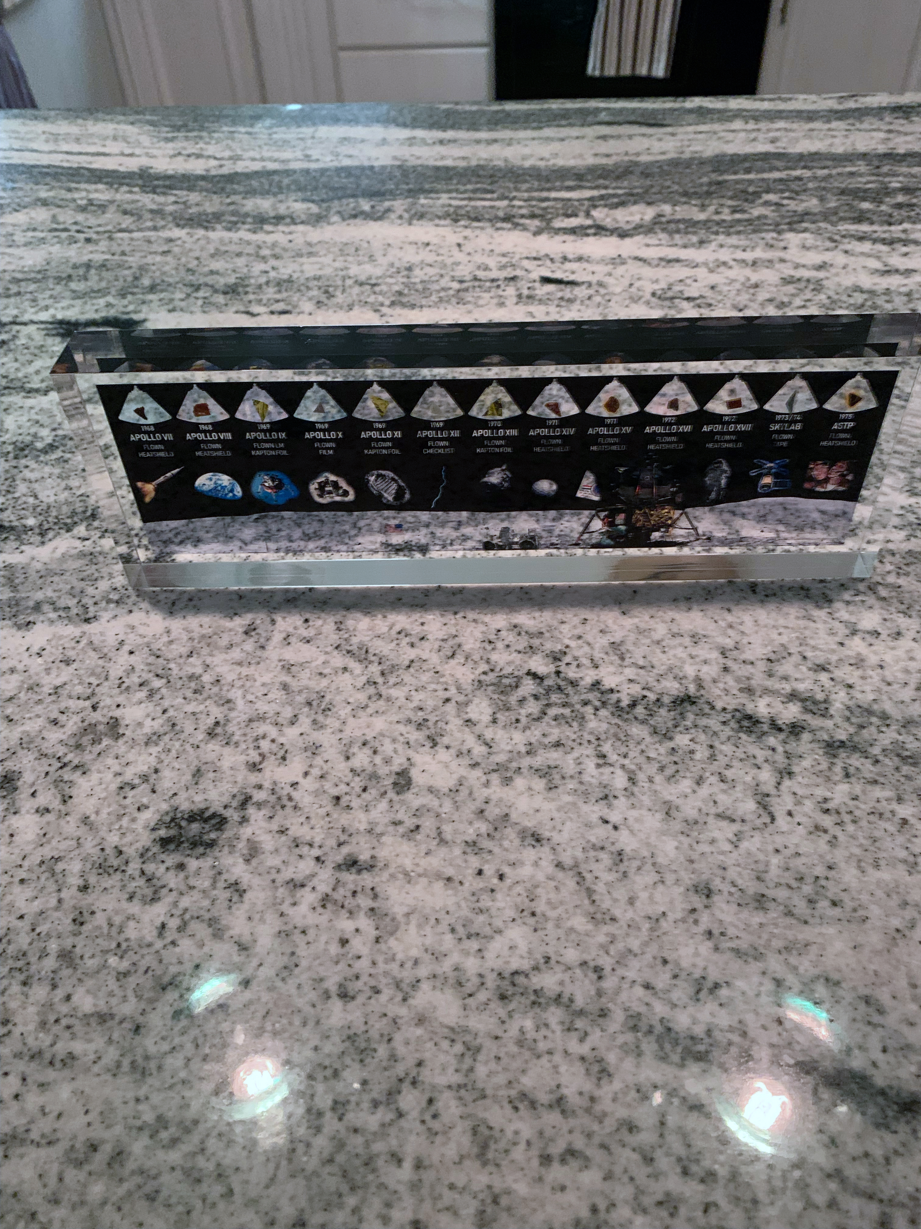 FS Apollo 7 to ASTP flown artifacts acrylic - collectSPACE: Messages