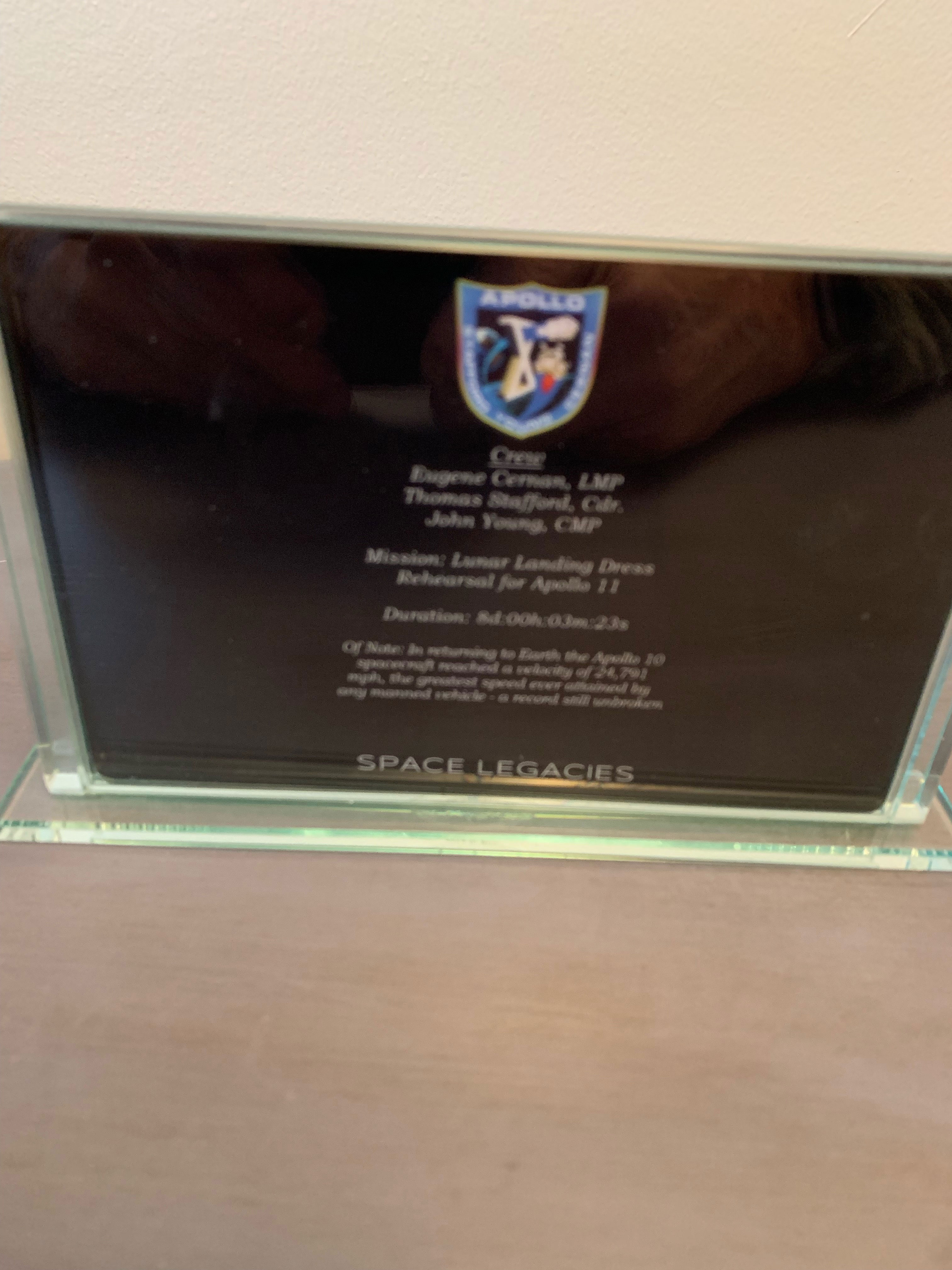 FS: Apollo 10 flown map segment - collectSPACE: Messages