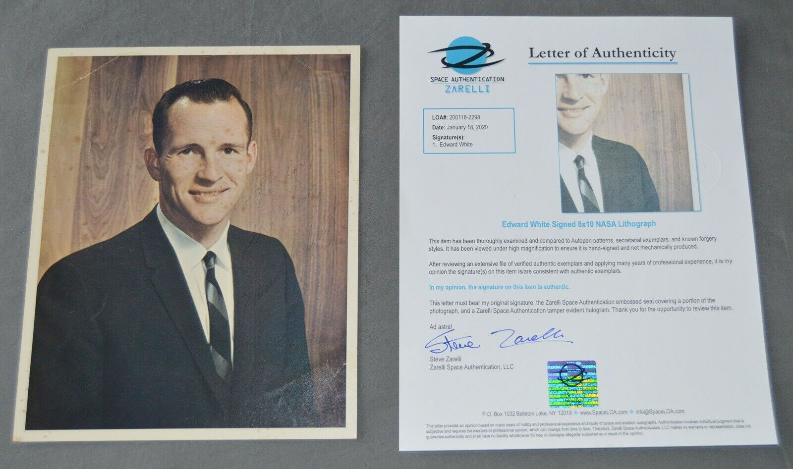 FS: Ed White signed litho (damaged) - collectSPACE: Messages