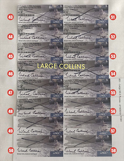 FS: Michael Collins signed NGC labels - collectSPACE: Messages