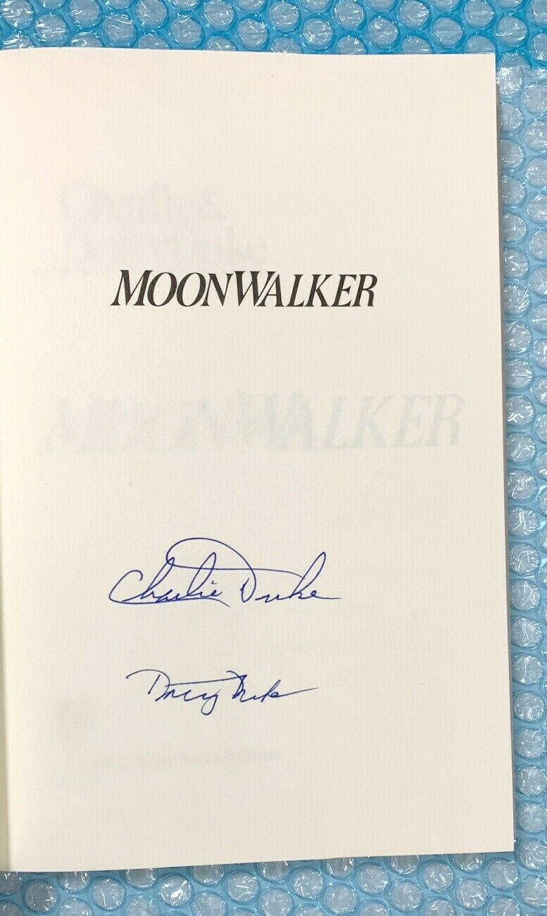 124257025458: 'Moonwalker' signed book - collectSPACE: Messages