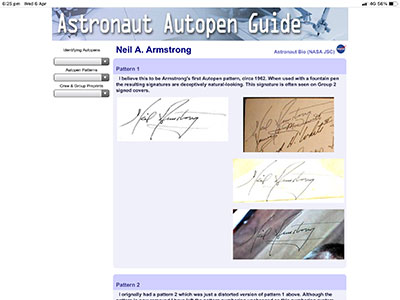 WTB: Neil Armstrong autopen (pattern 1) - collectSPACE: Messages