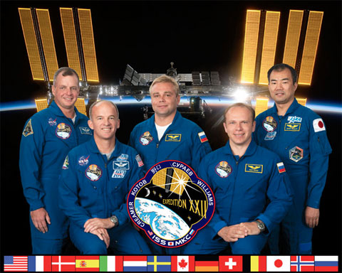 ISS Expedition 21/22: Crew portraits - collectSPACE: Messages